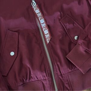 Divided | Jackets & Coats | Maroon Bomber Jacket | Poshmark